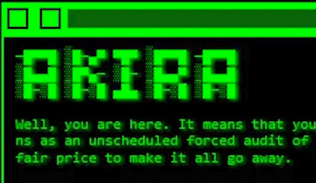 Akira ransomware compromised at least 63 victims since March, report says